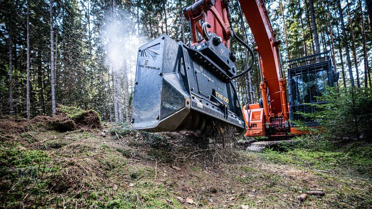 Mulcher von TMC für Bagger für Grünpflege und Forst
